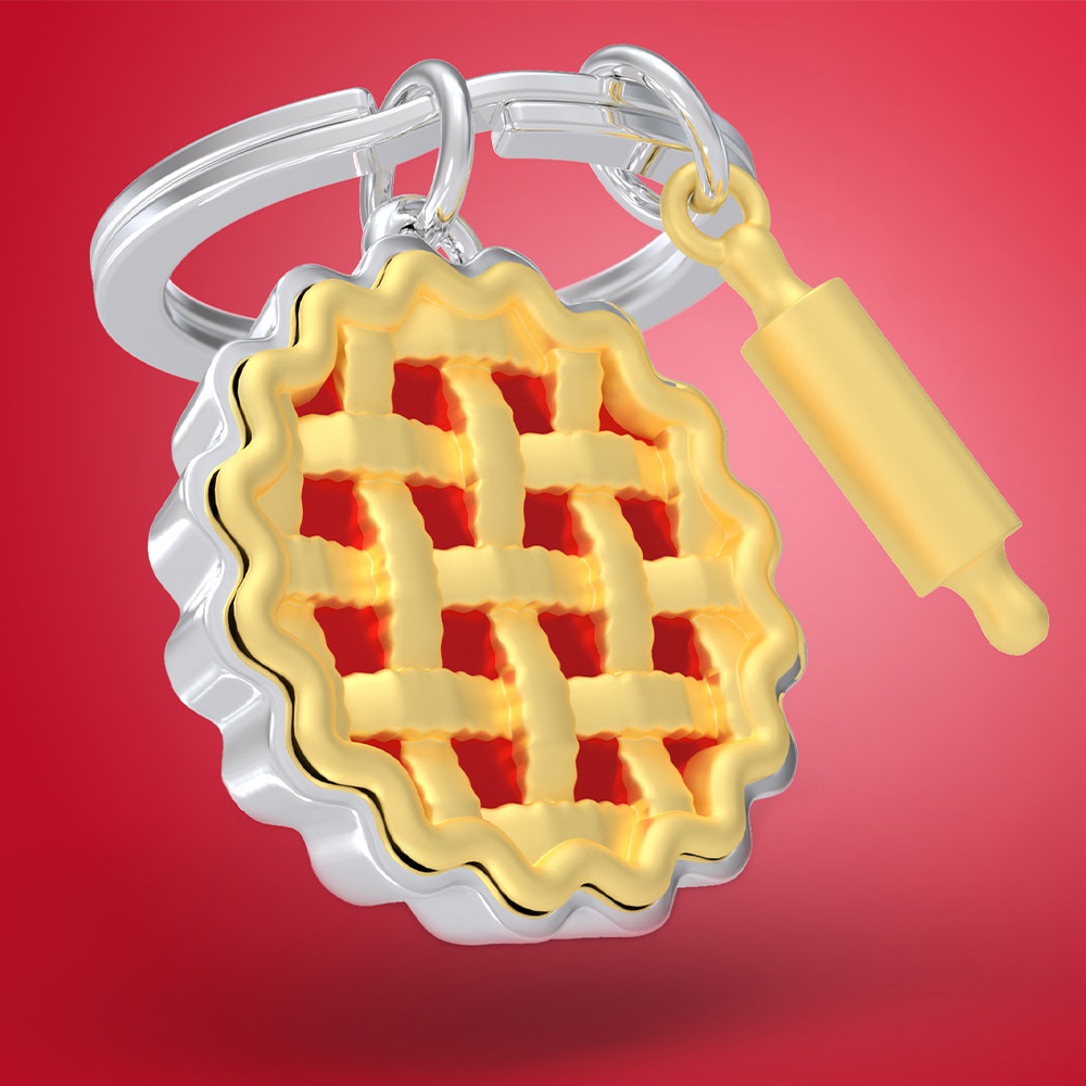 Pie Keychain - All Keychains - Keychain - Metalmorphose